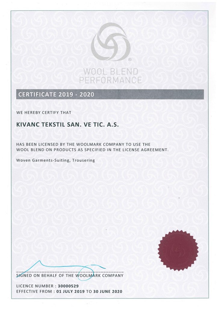 Kıvanç Textile - Certifications