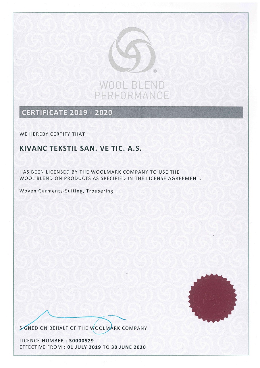 Kıvanç Textile - Certifications