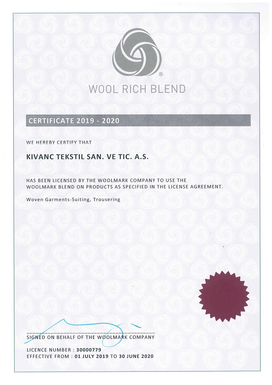 Kıvanç Textile - Certifications